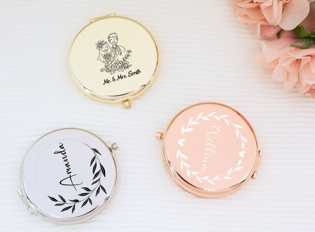 Personalized Compact Mirror,custom Name Pocket Mirror,makeup Mirror ...