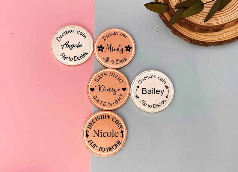 Custom Brass Coins, Design Your Own Decision to Flip Coins, Personalize ...