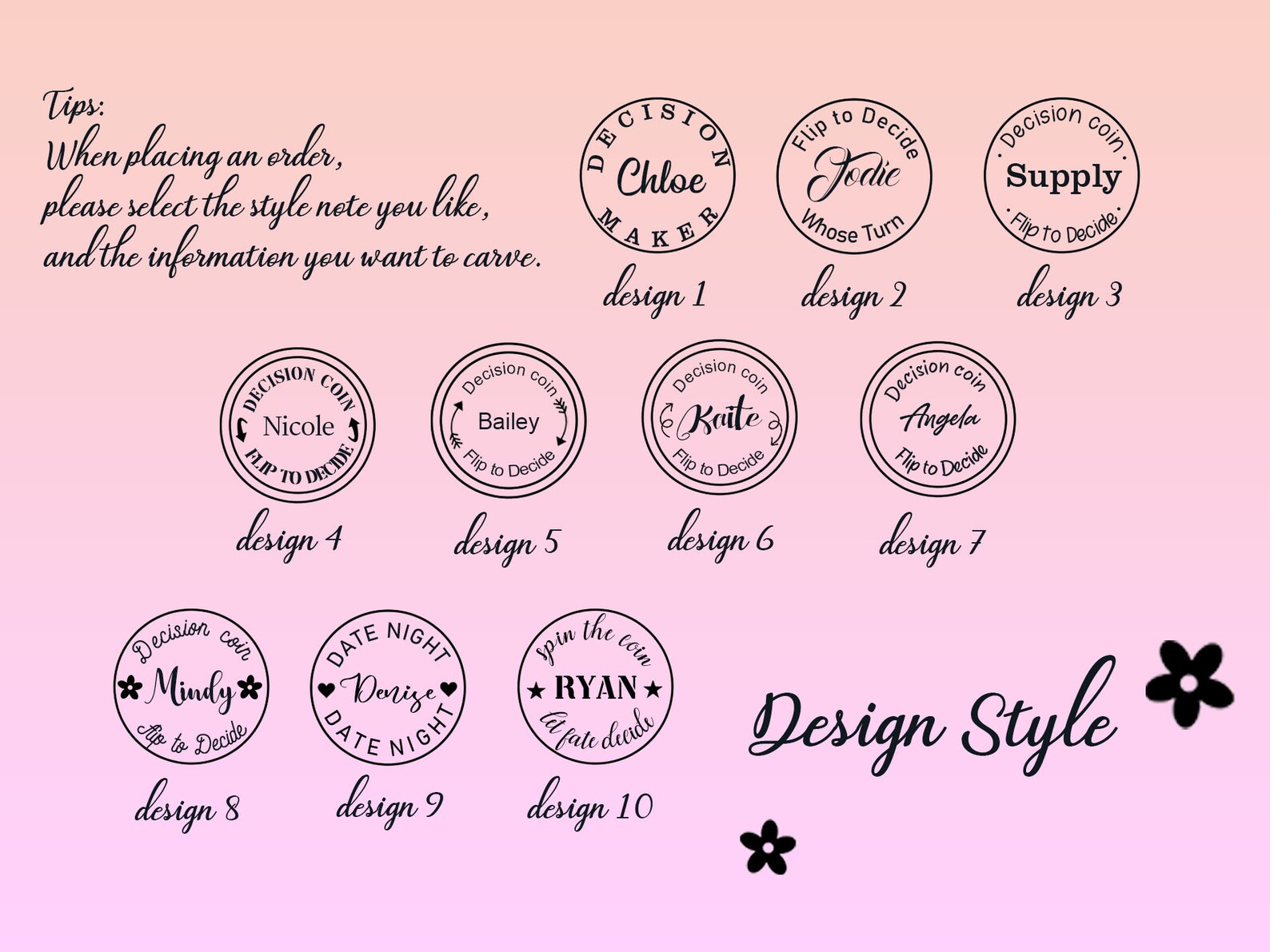 Custom Brass Coins, Design Your Own Decision to Flip Coins, Personalize ...