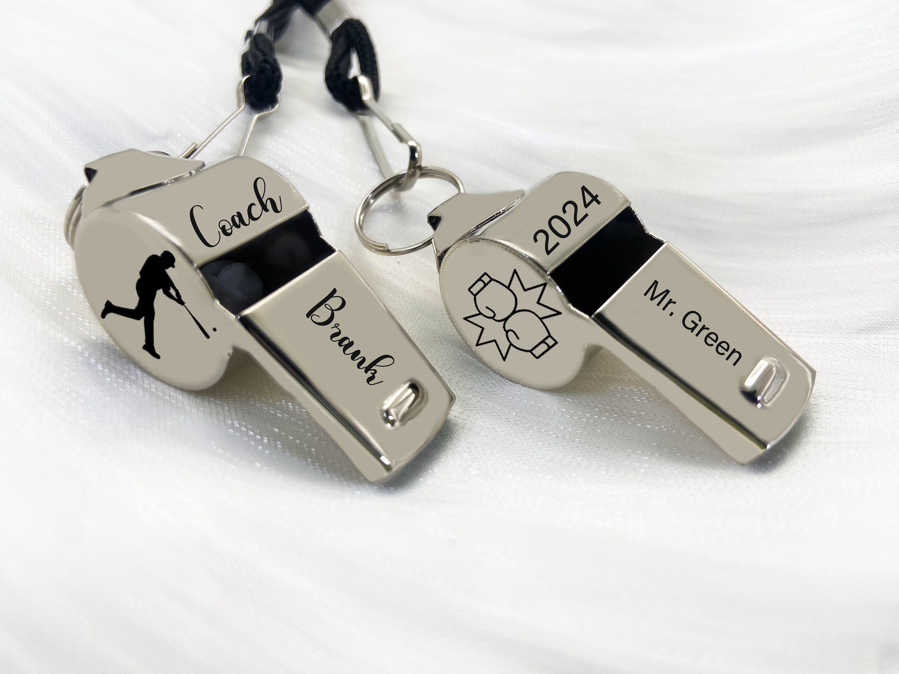 Personalized Whistle Necklace Custom Coach Whistle Personalized Outdoor ...