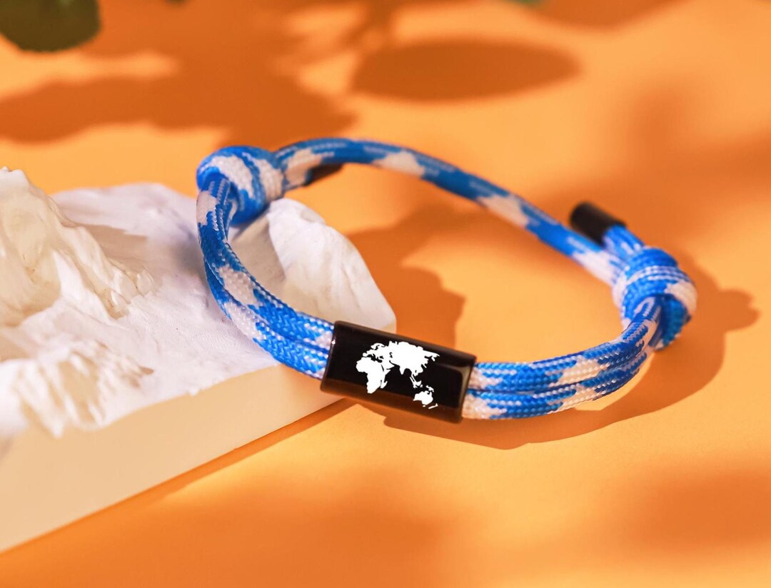 Custom Compass Bracelet,personalized Couple Bracelets,sailing Rope ...