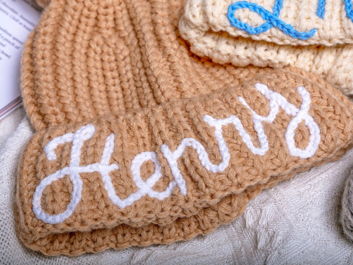 Customized Embroidered Kids' Winter Hat With Name,cozy Beanie for ...