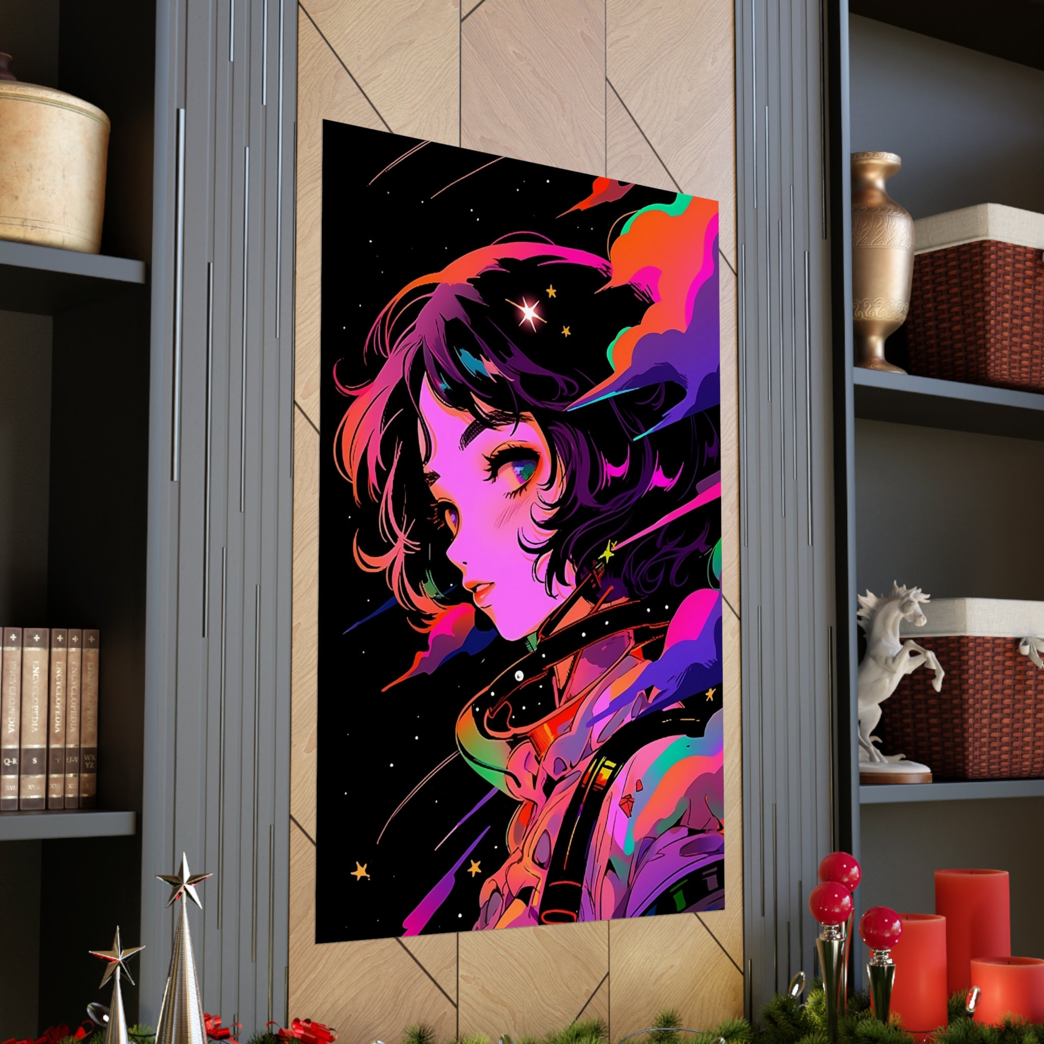 Aesthetic Anime Girl Poster, Anime Art Print, Anime Waifu Poster ...