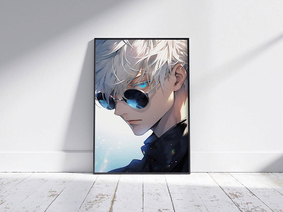 Gojo Satoru Print, Gojo PNG, Gojo Satoru Art, Gojo Satoru PNG, Jujutsu ...