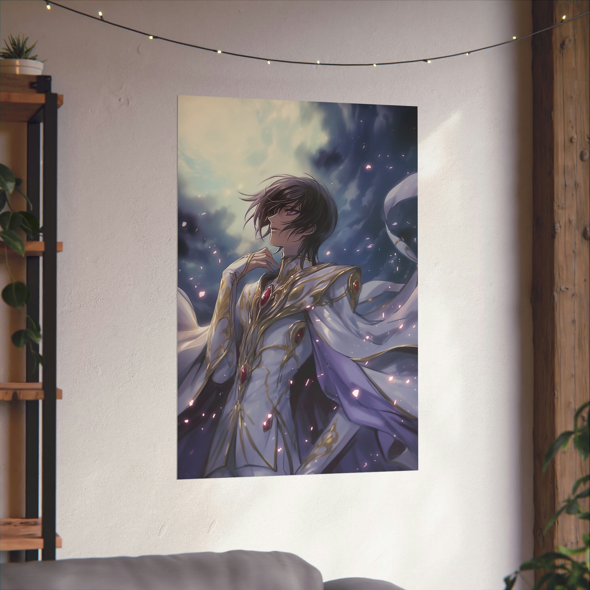Emperor Lelouch Poster, Code Geass, Anime Poster, Anime Print, Anime ...