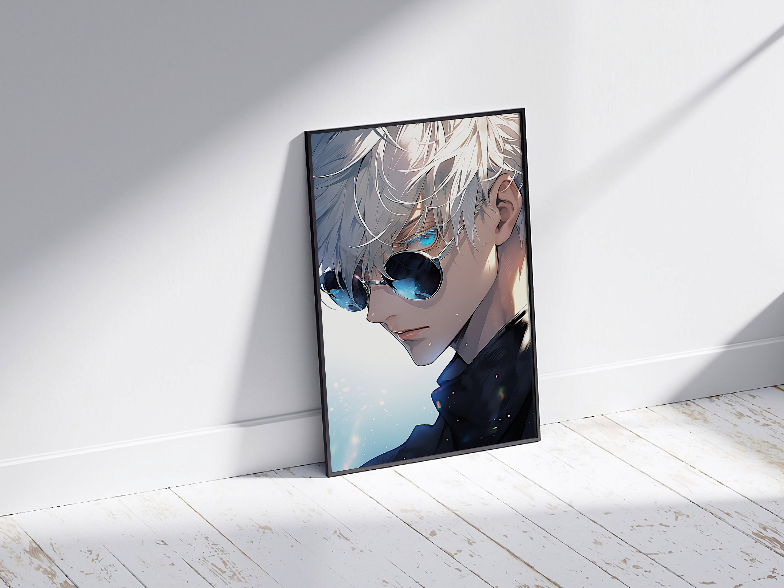 Gojo Satoru Print, Gojo PNG, Gojo Satoru Art, Gojo Satoru PNG, Jujutsu ...