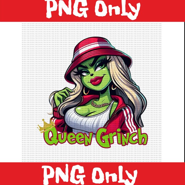 Boujee Grinch Girl Png - Etsy