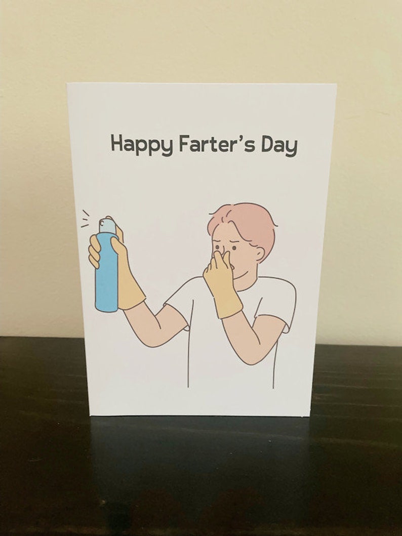 Punny Father's Day Card - Farting Father's Day Pun - Funny Father's Day ...