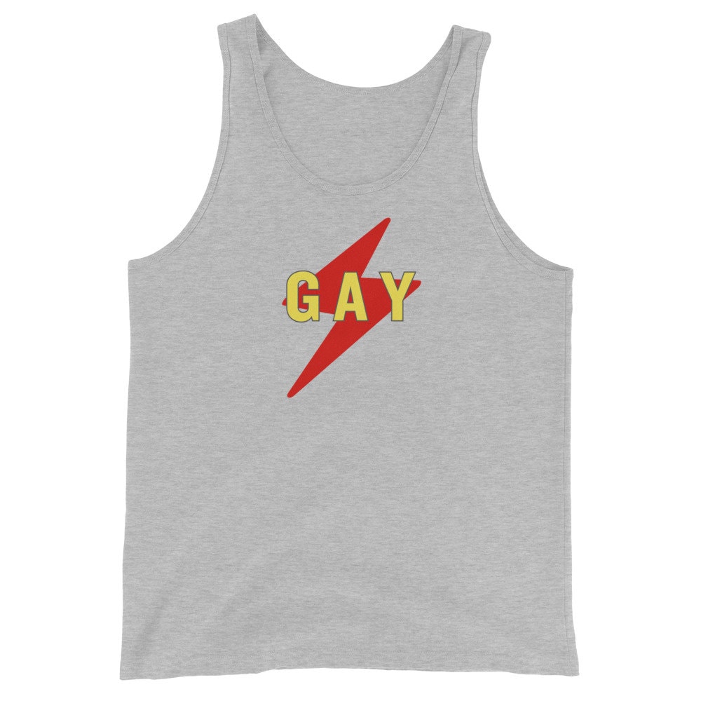 Gay Tank Top Rush Graphic Tank, Circuit Party Shirt, Lightning Bolt - Etsy