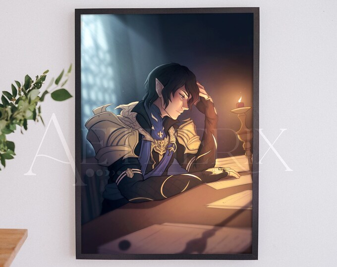Aymeric Art Print FFXIV Fanart 12 X 18 - Etsy