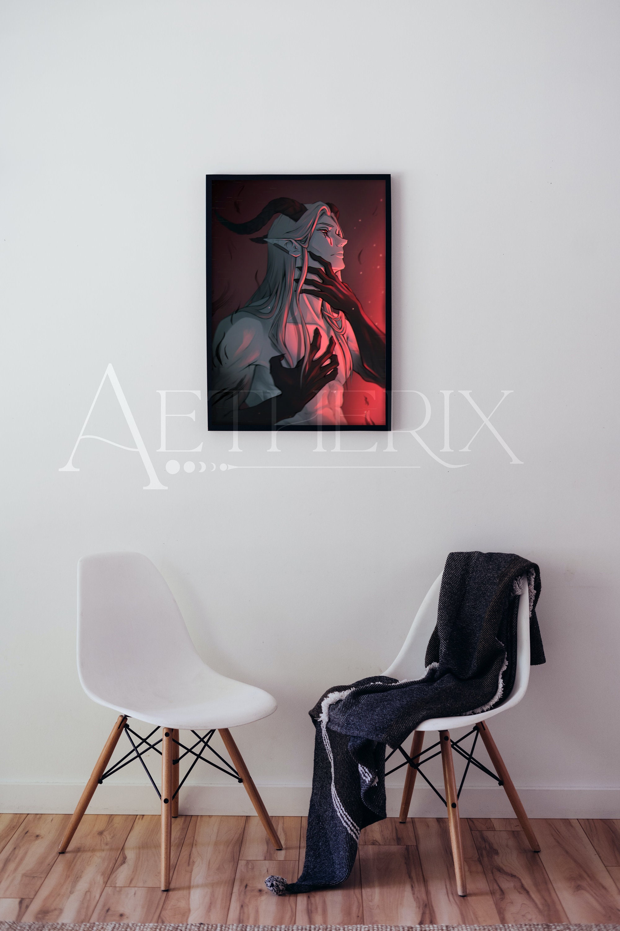 Demon Thanatos 12 X 18 Print wake of Tartarus - Etsy