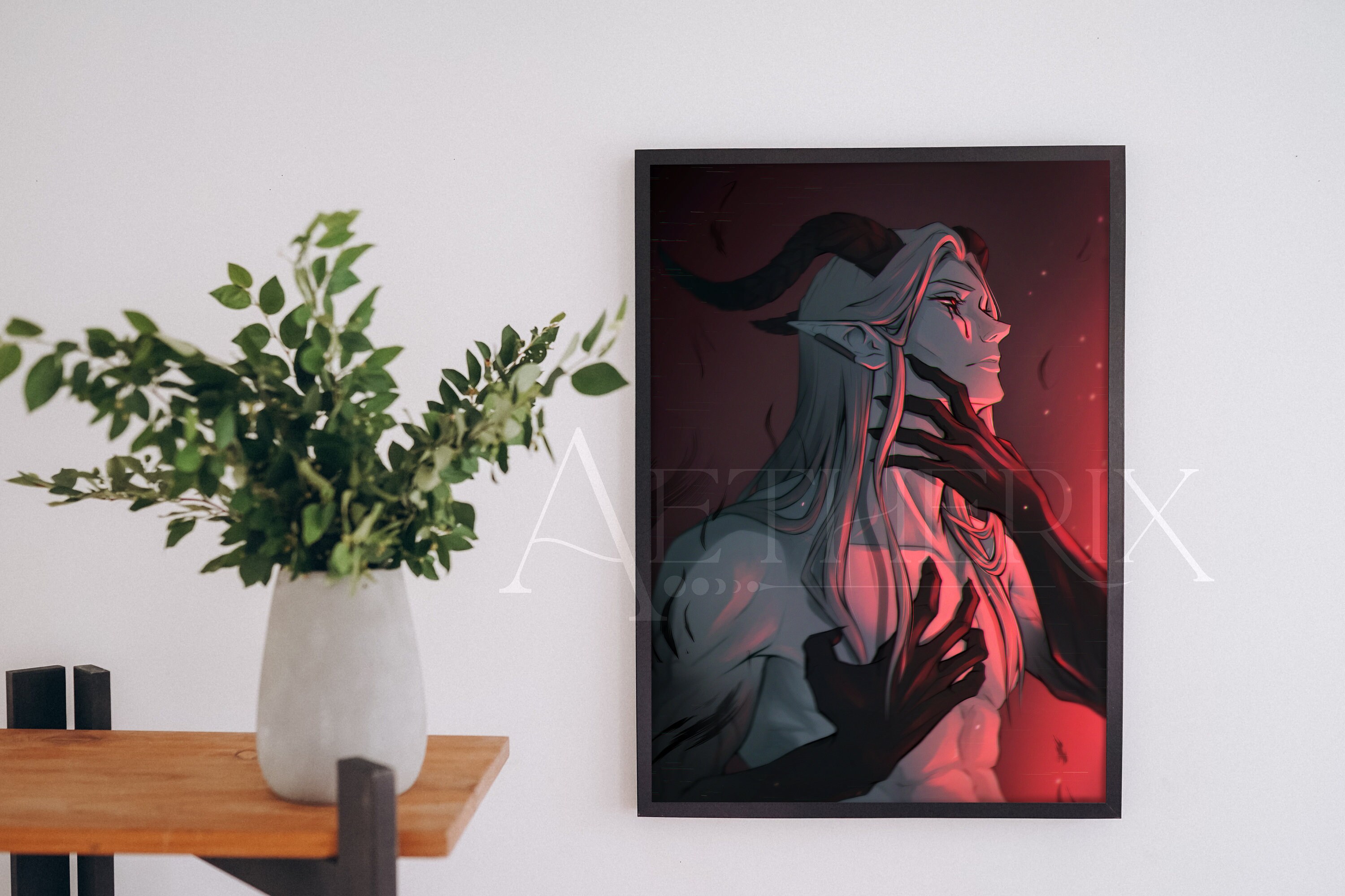 Demon Thanatos 12 X 18 Print wake of Tartarus - Etsy