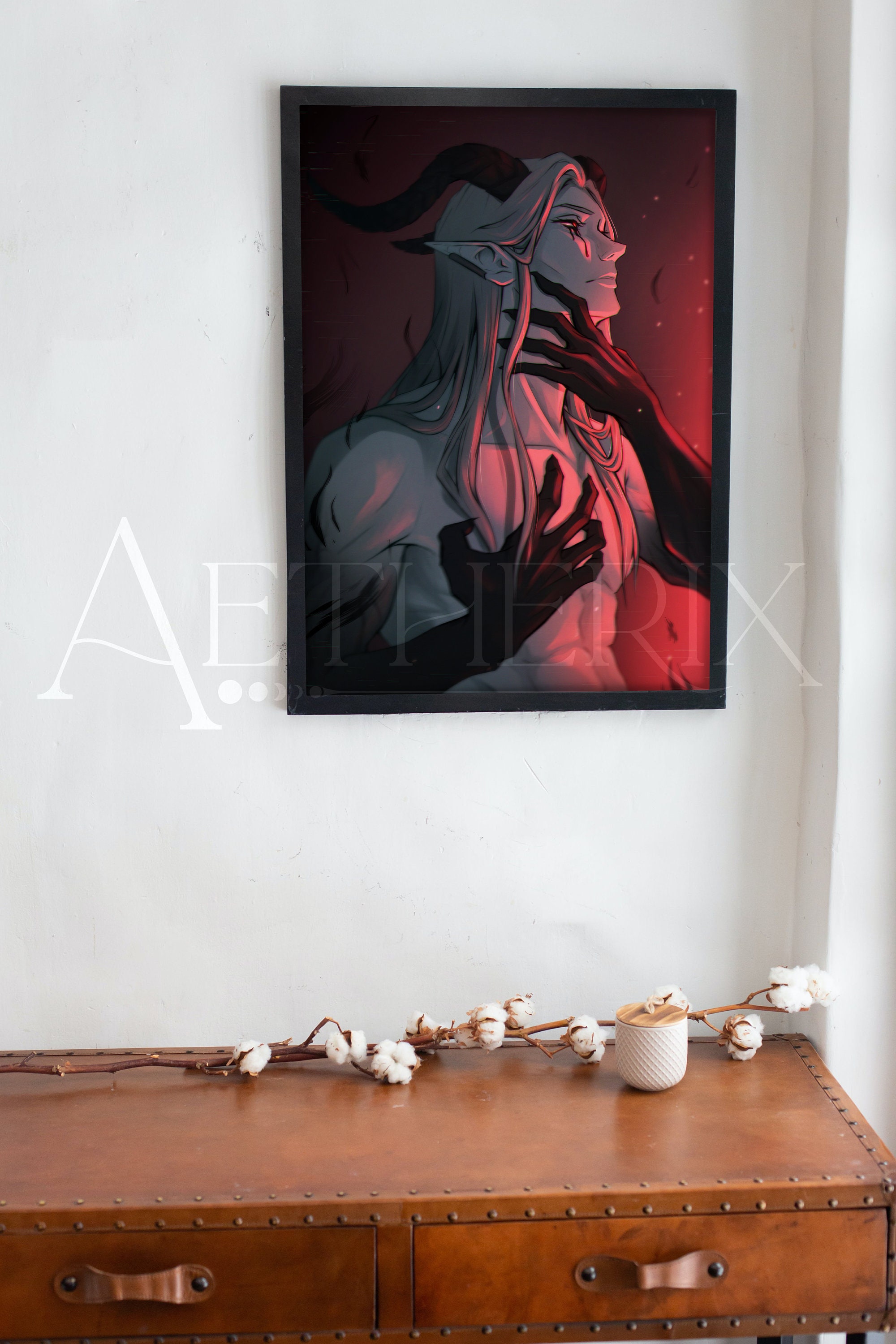 Demon Thanatos 12 X 18 Print wake of Tartarus - Etsy