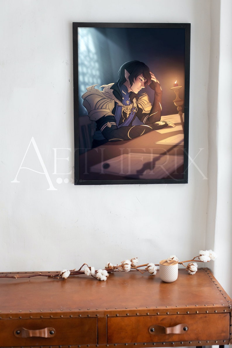 Aymeric Art Print FFXIV Fanart 12 X 18 - Etsy