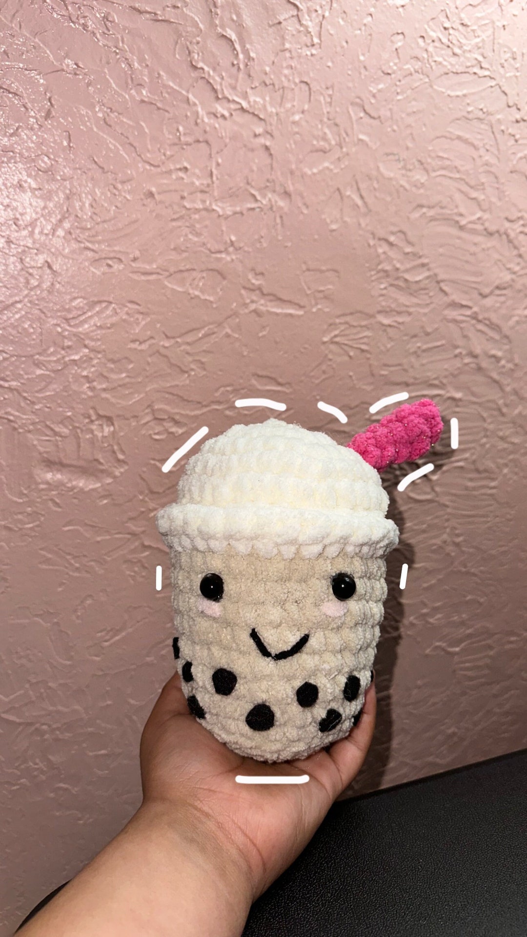 Boba Tea Crochet Plushie Amigurumi - Etsy Australia