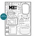 All About Me Dinosaur Themed Kids Printable Activity, Preschool 1st ...