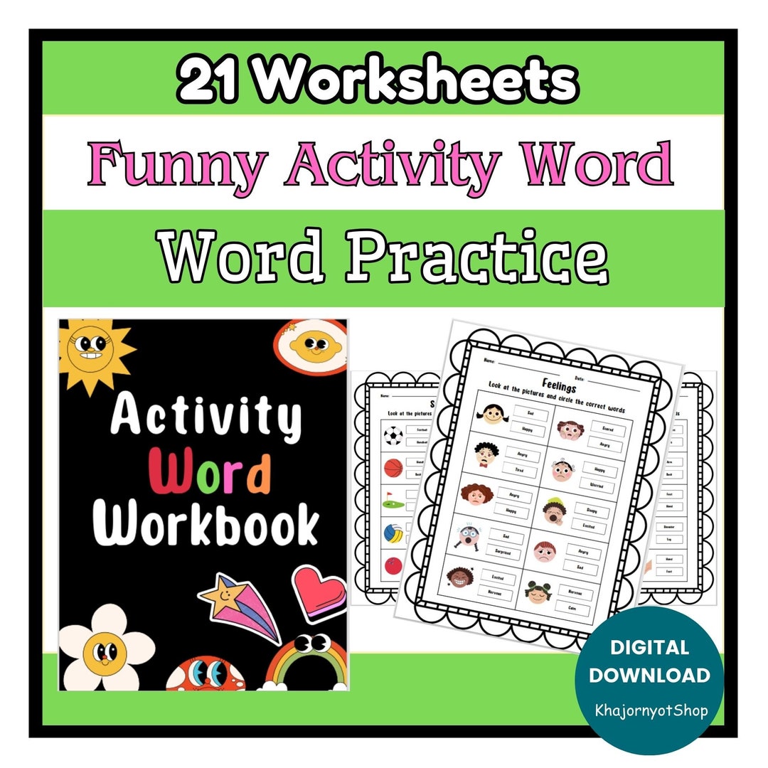 21 Kindergarten Vocabulary Activities Word Worksheets, Homeschool ...