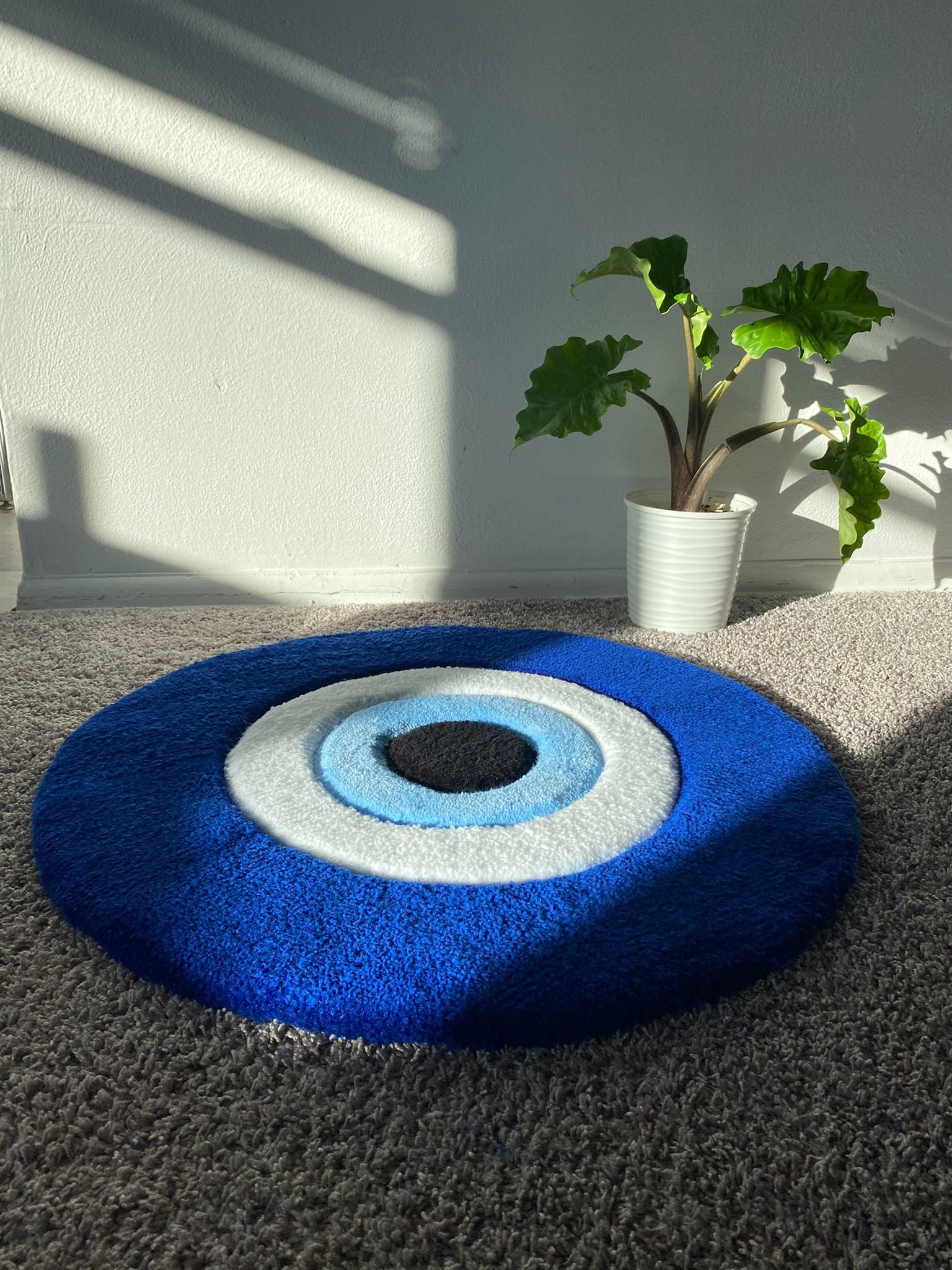 Greek Evil Eye Handmade Rug - Etsy