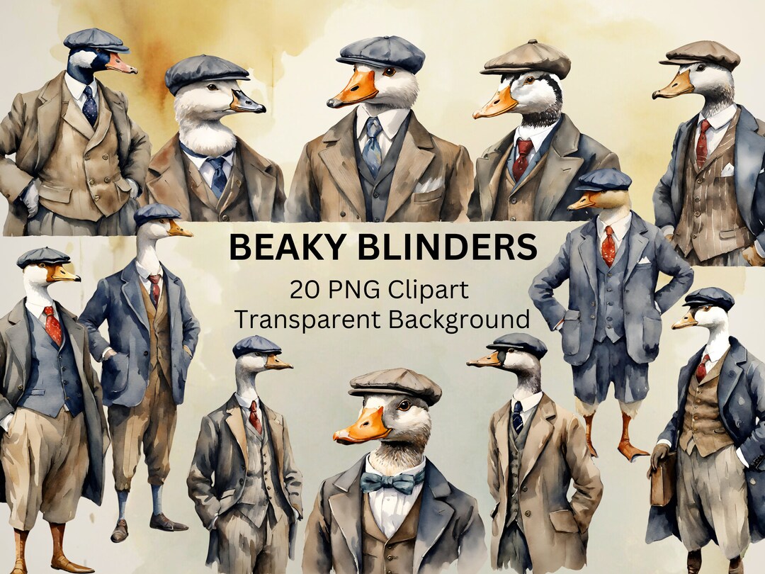 Beaky Blinders, 20 PNG Clipart Bundle, Instant Download, Commercial ...