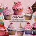 Cute Cupcake Clipart, 20 PNG Clipart Bundle, Cupcake Art, Instant ...