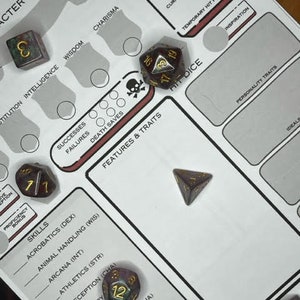 Dnd Character Sheet Digital Download PDF - Etsy