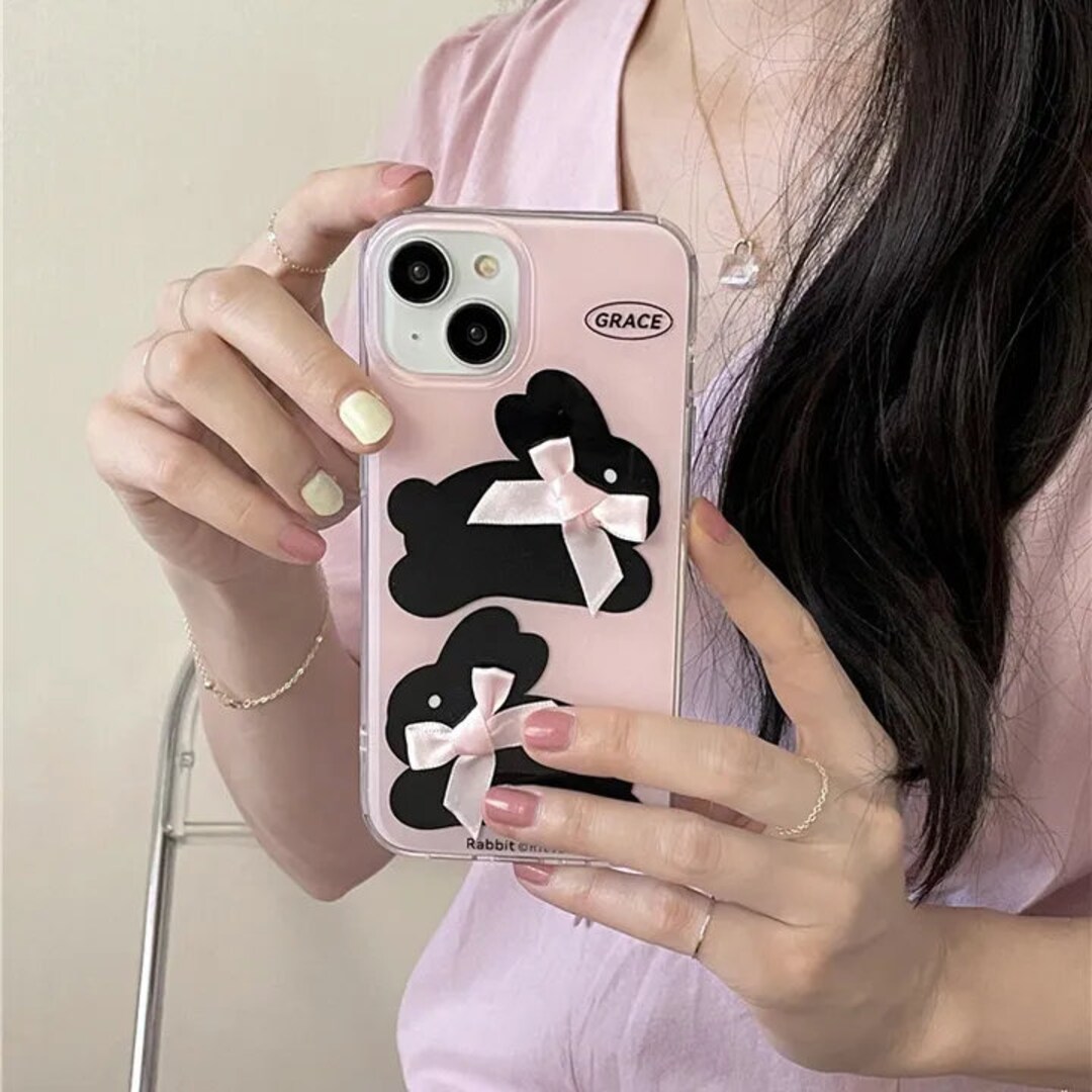 Coquette Bow Pink iPhone Case - Etsy