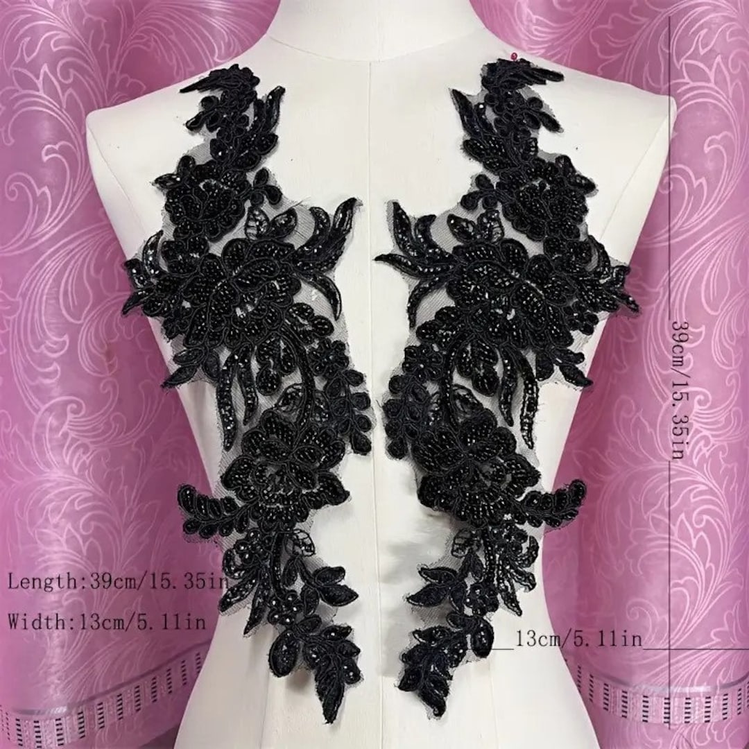 1pc Embroidery Beaded Sequins Flowers , Hand Stitched, Sequin Beading ...