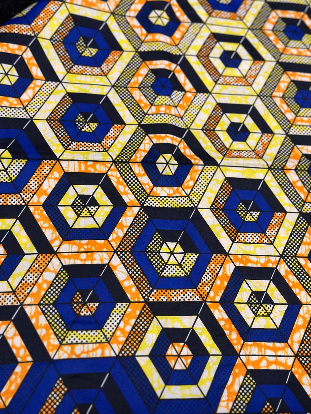 African Wax Cloth Cotton, African Wax Dye Print Fabric for Party Dress ...