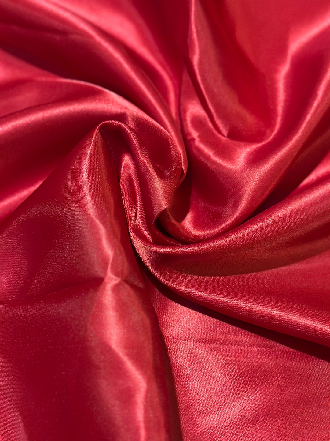 Soft Satin Fabric Home Sewing, Pure Color Cloth, Wedding Party ...