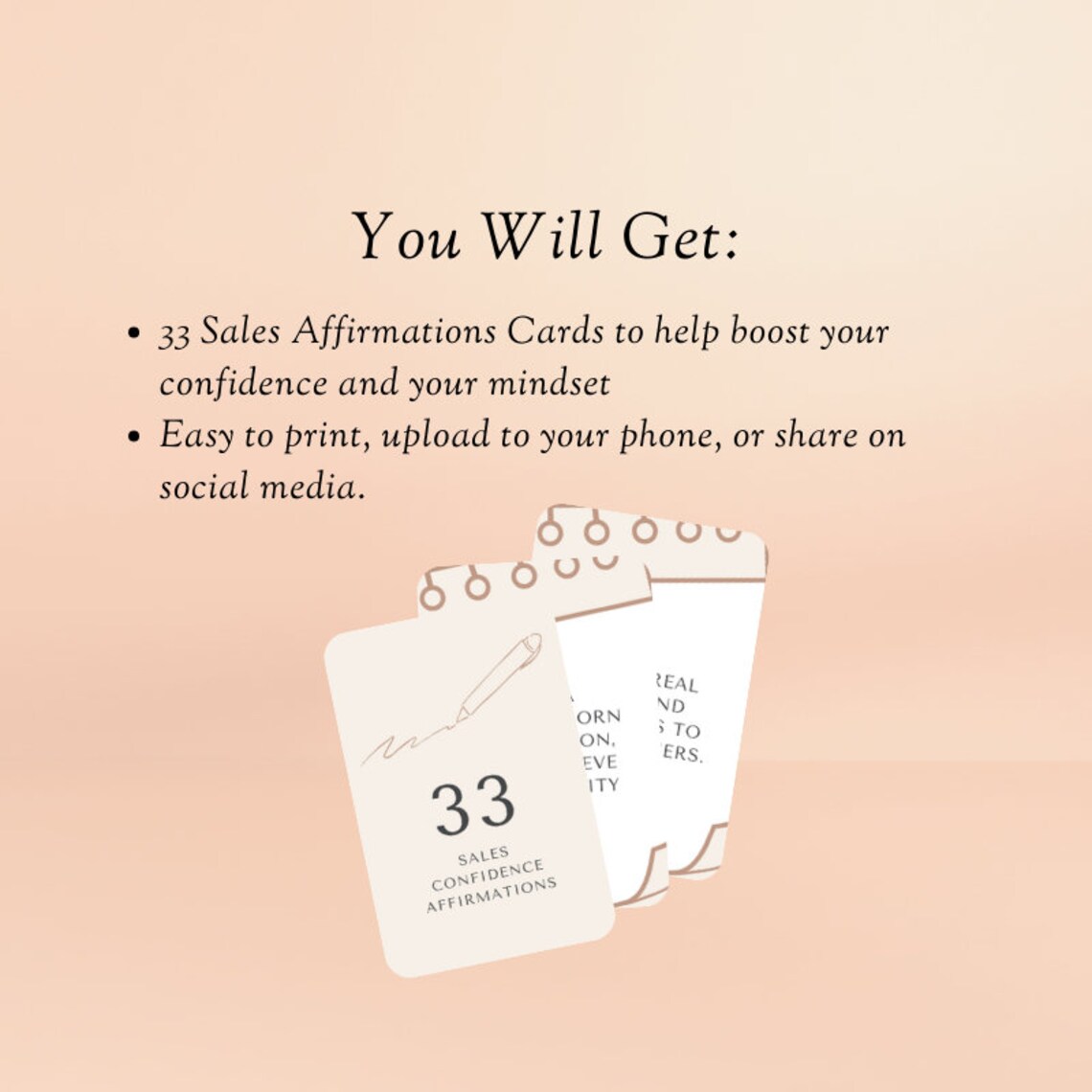 33 Sales Affirmation Cards - Etsy