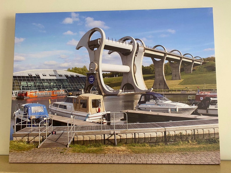 Falkirk Wheel Rotating Boat Lift Scotland UK Wall Art Picture Print - Etsy