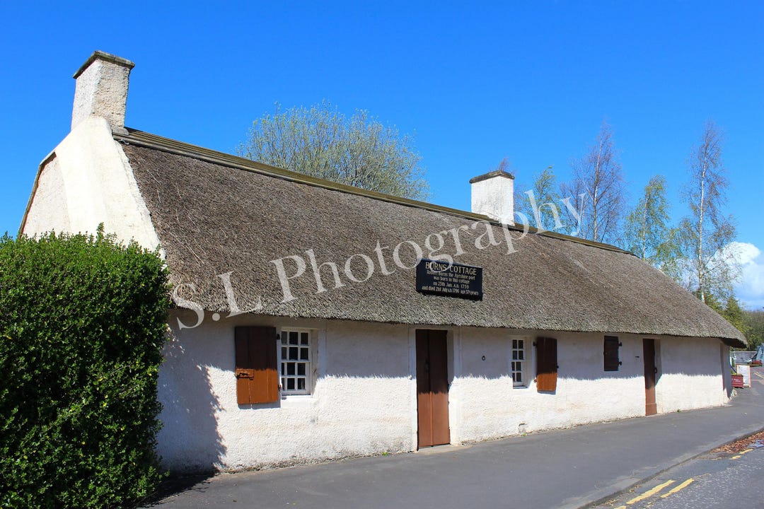 Robert Burns Cottage Alloway Ayr Scotland UK Wall Art Picture Print - Etsy