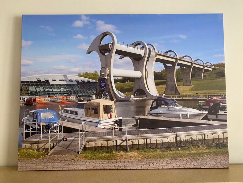 Falkirk Wheel Rotating Boat Lift Scotland UK Wall Art Picture Print - Etsy