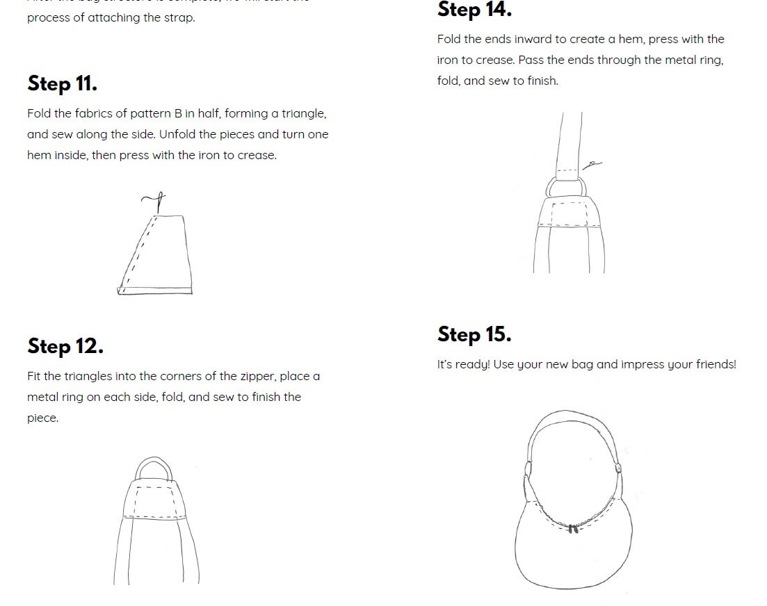 Mini Hobo Bag PDF Sewing Pattern - Etsy