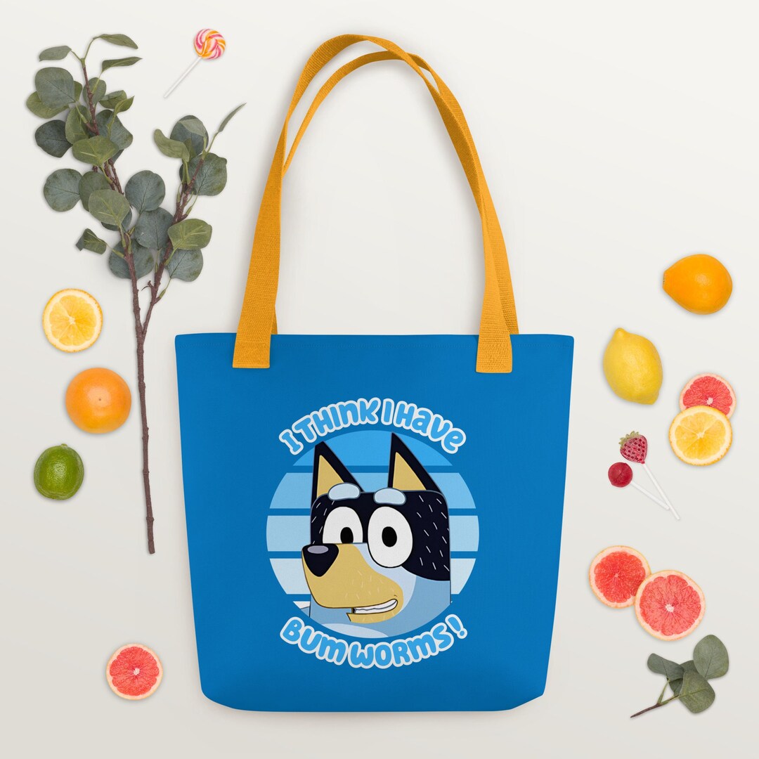 Bluey Tote Bag, Bluey Bandit Tote Bag, Retro Bluey Tote Bag, Bluey Dad ...