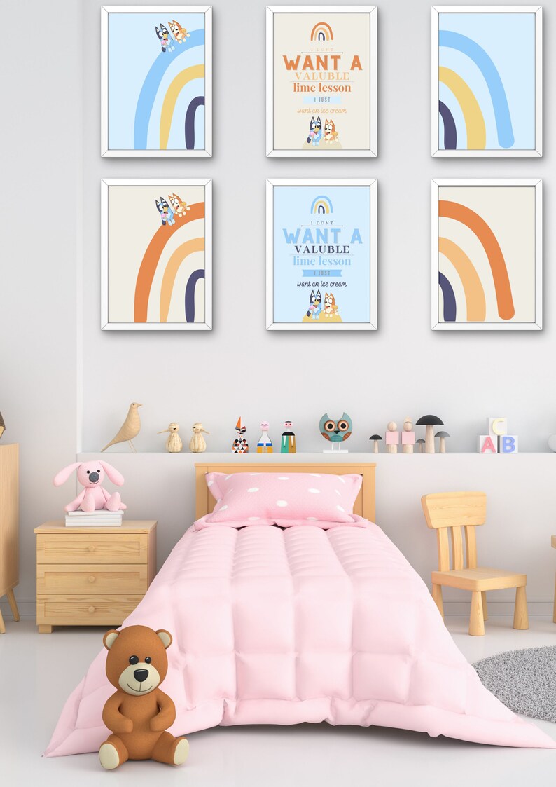 Bluey Set of 8 X Print Quote Bundle, Bluey, Bingo, Bluey Print, Kids ...