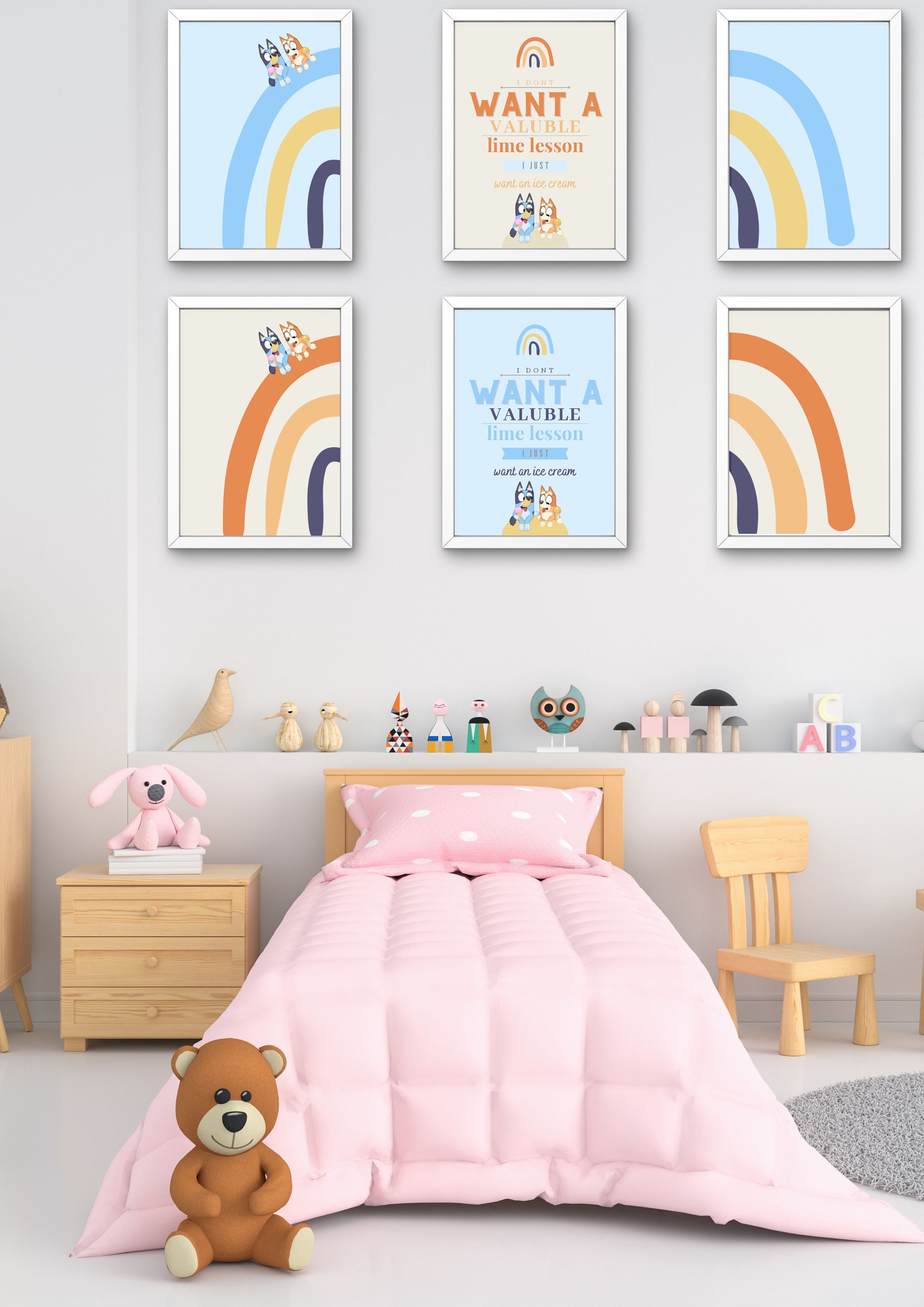 Bluey Set of 8 X Print Quote Bundle, Bluey, Bingo, Bluey Print, Kids ...