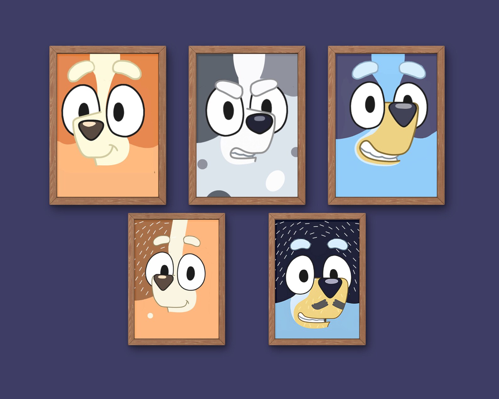 Bluey Printable Art, Bluey Prints Decor for Kids Room Bluey Nursery Art ...