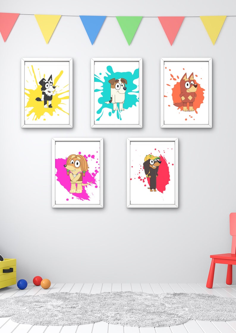 Bluey School Friends Print Bundle X 13, Bluey, Winton, Mckenzie, Bluey ...