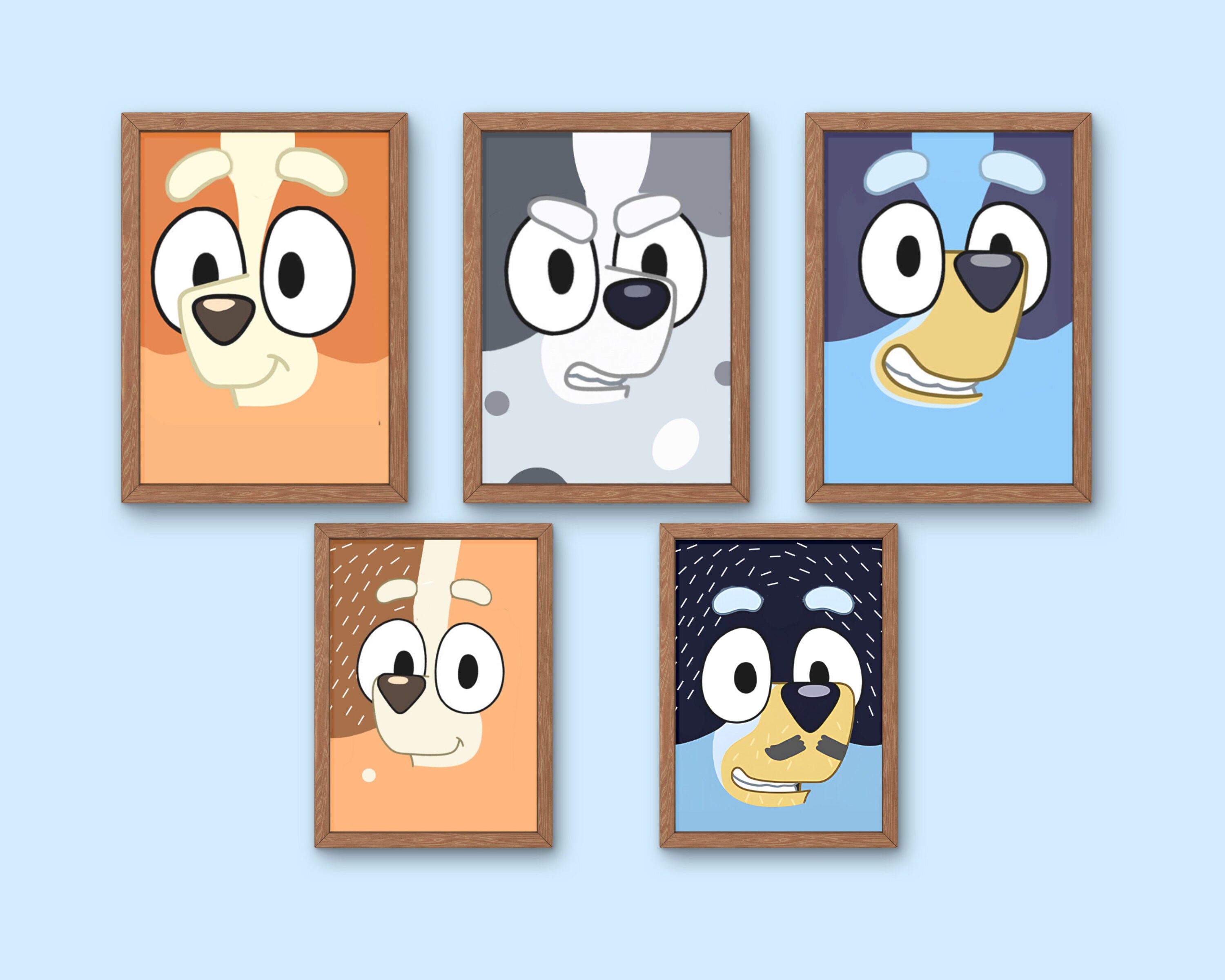 Bluey Printable Art, Bluey Prints Decor for Kids Room Bluey Nursery Art ...