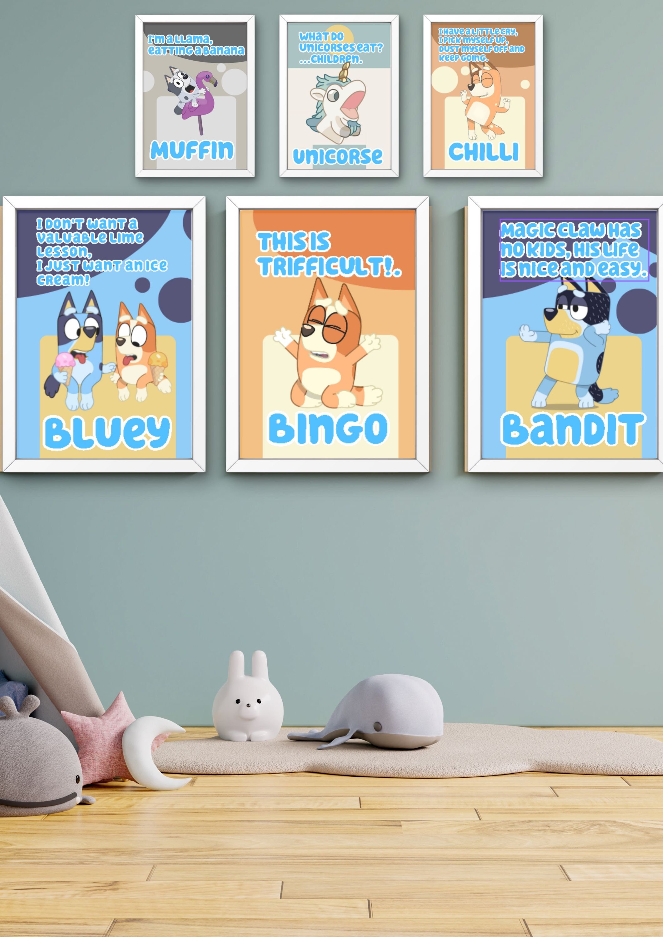 Bluey Quotes, Set of 6 X Print Bundle, Bluey, Bingo, Bluey Print, Kids ...