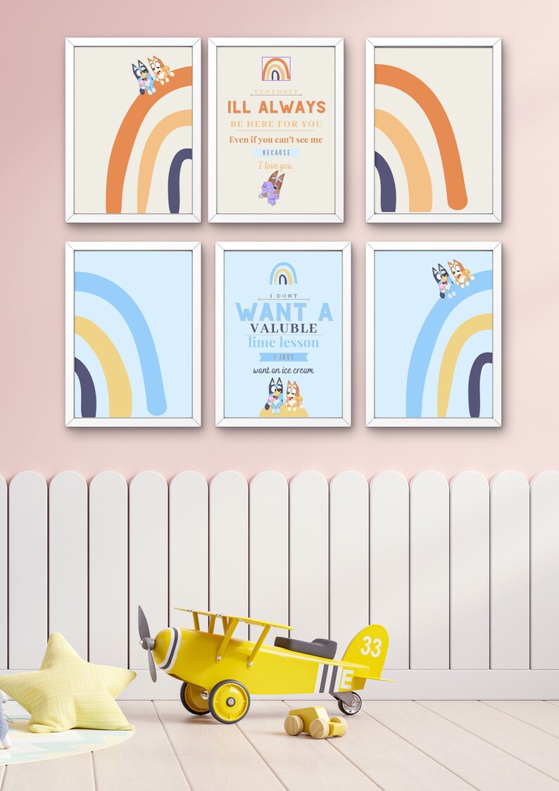 Bluey Set of 8 X Print Quote Bundle, Bluey, Bingo, Bluey Print, Kids ...