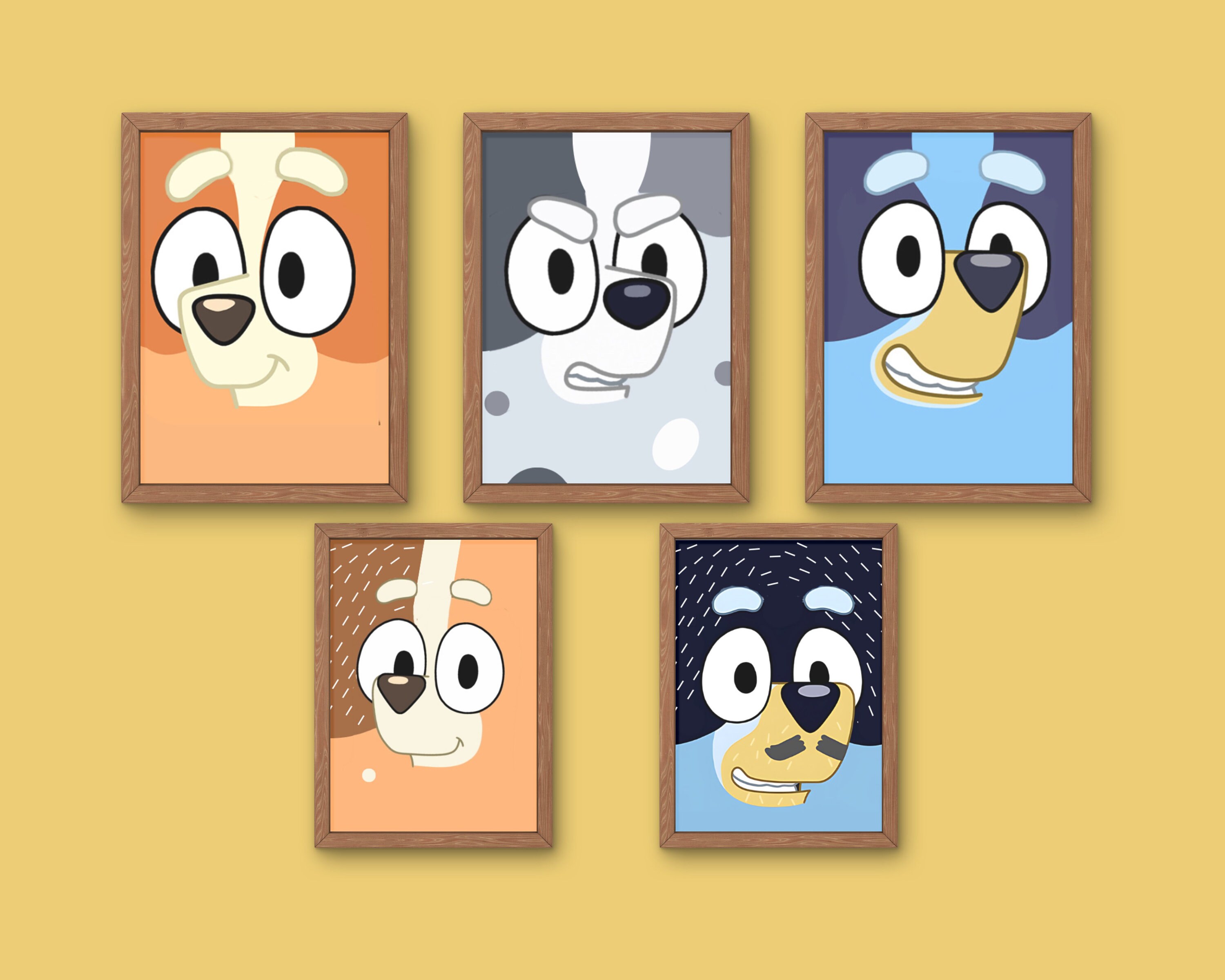 Bluey Printable Art, Bluey Prints Decor for Kids Room Bluey Nursery Art ...