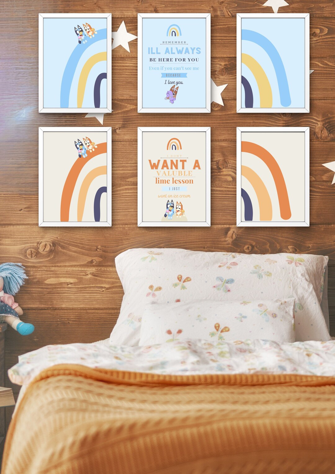 Bluey Set of 8 X Print Quote Bundle, Bluey, Bingo, Bluey Print, Kids ...