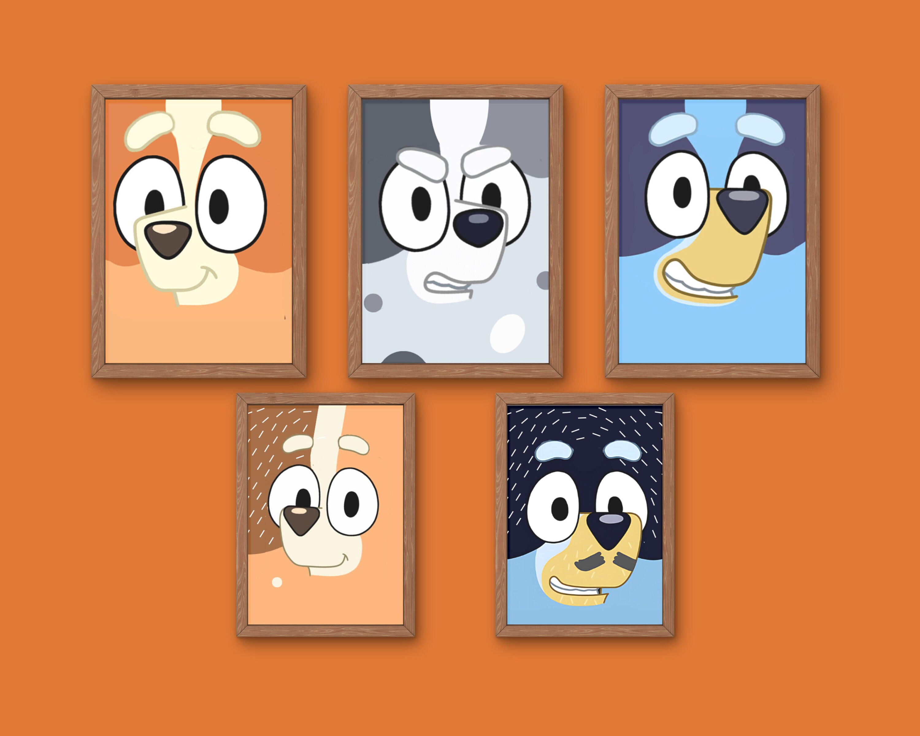 Bluey Printable Art, Bluey Prints Decor for Kids Room Bluey Nursery Art ...