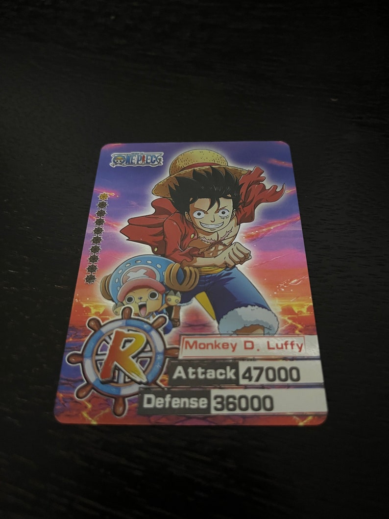 Onepiece Monkey D. Luffy Trading Card - Etsy