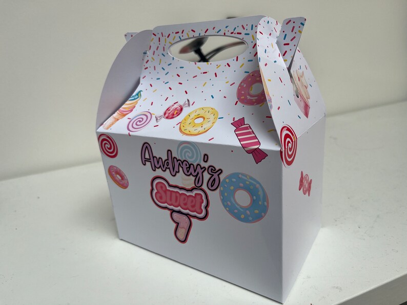 Candy Themed Party Favor Box, Kids Party Box, Kids Party Gift Bag, Kids ...