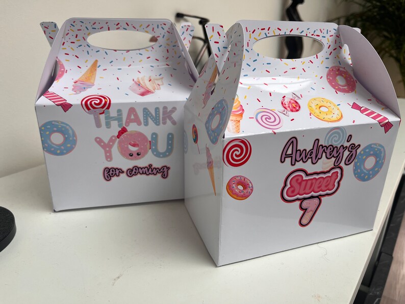 Candy Themed Party Favor Box, Kids Party Box, Kids Party Gift Bag, Kids ...