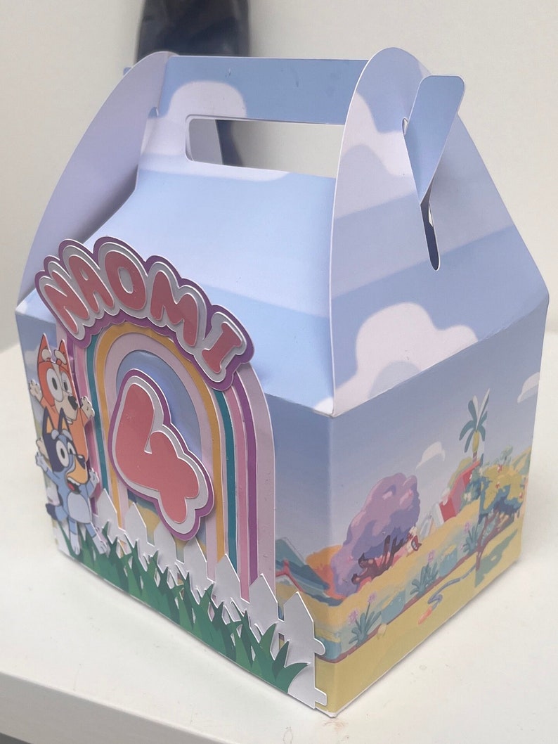 Bluey Themed Party Favor Box, Kids Party Box, Kids Party Gift Bag, Kids ...