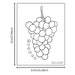Grapes Fruit Coloring Page for Kids and Adults Simple Easy Food ...